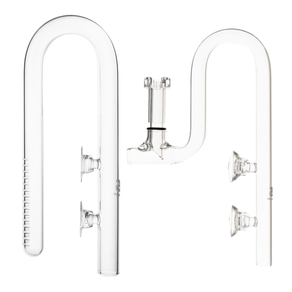 Glass tubes with skimmer on the outlet 12 -16 mm - Discus Store